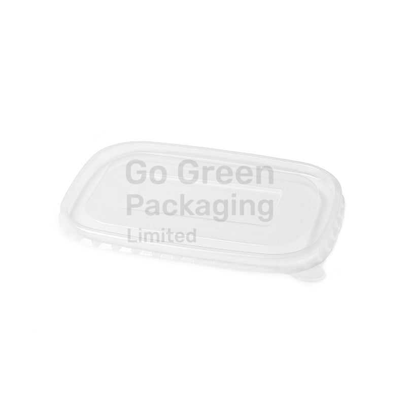 300x PP Lids For Kraft Rectangular Containers - Fits 500ml, 650ml, 750ml and 1000ml Takeaway ...
