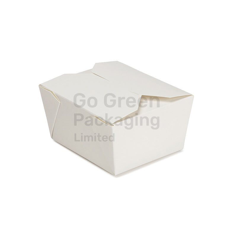 450x Premium White Kraft Takeaway Boxes 750ml | Leakproof Small Eco ...